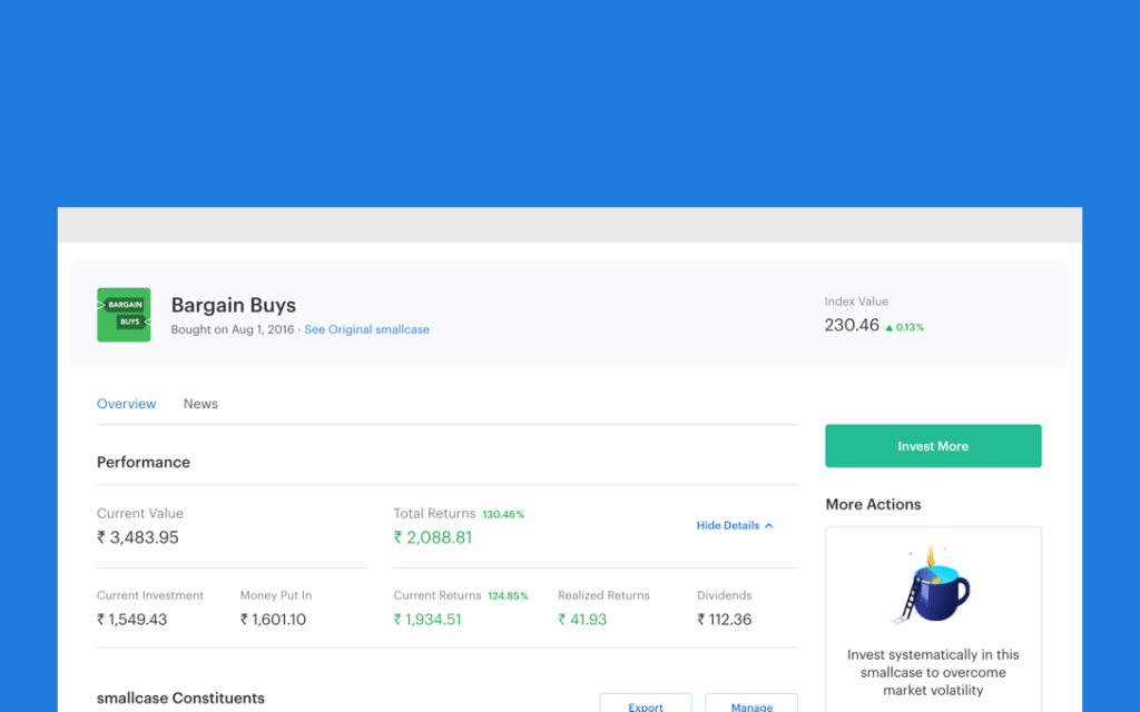 Understand Your smallcase Investments